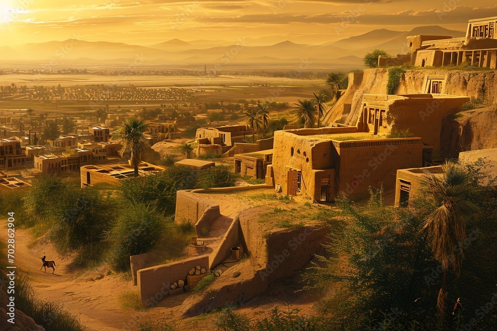 Ancient Uruk: The Cradle of Civilization Stock Illustration | Adobe Stock