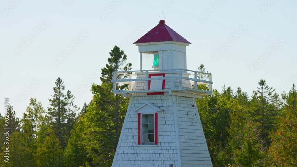 South Baymouth Range Front Lighthouse, located on Manitoulin Island ...