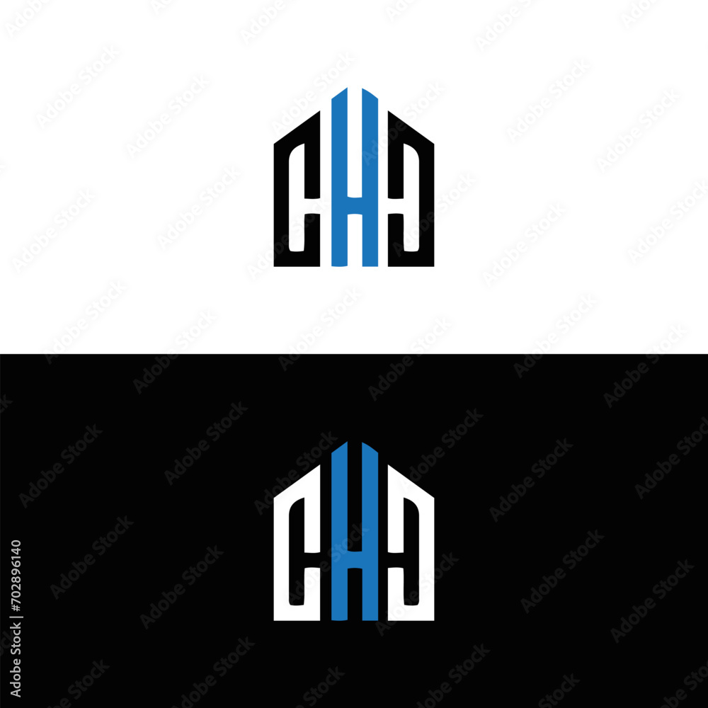 CHC logo. CHC set , C H C design. White CHC letter. CHC, C H C letter ...