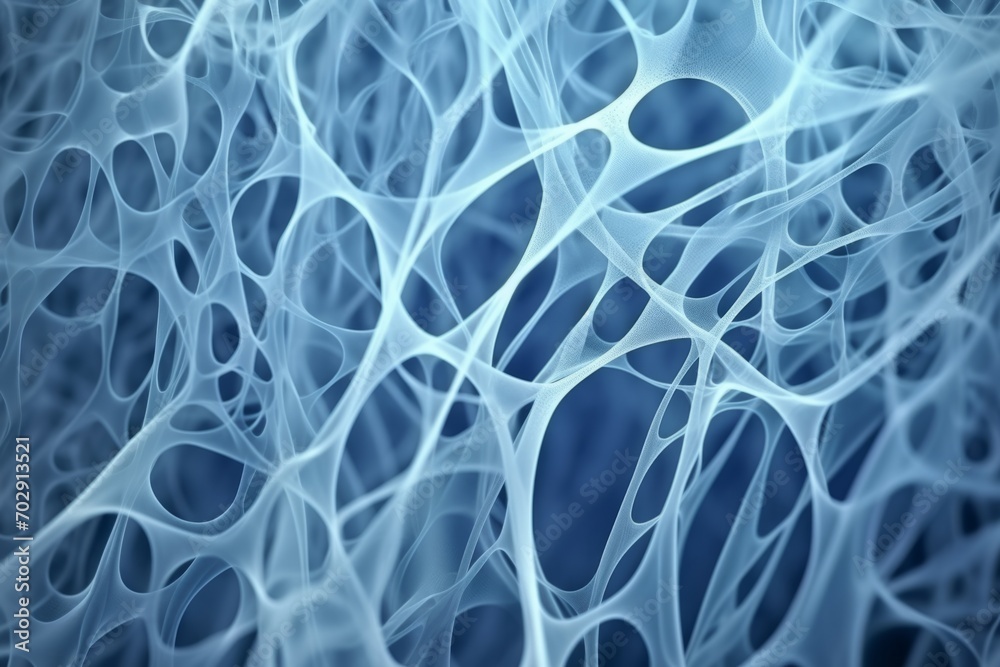 Bone tissue human skeleton under microscope cells structure medical ...