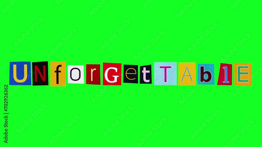 Vidéo Stock Unforgettable text created from crumpling and unwrapping ...