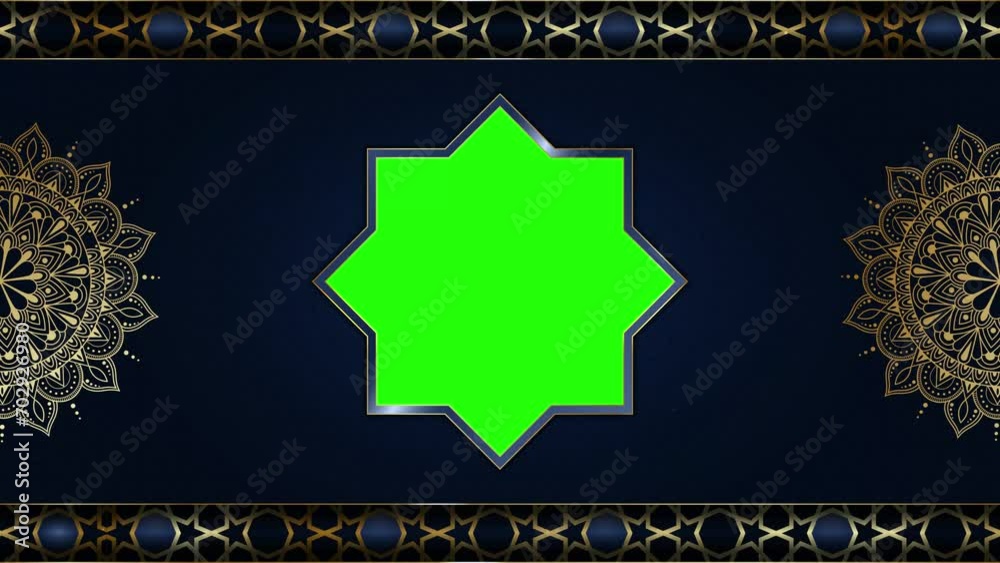 animated luxury blue islamic Arabic background , muslim design video ...