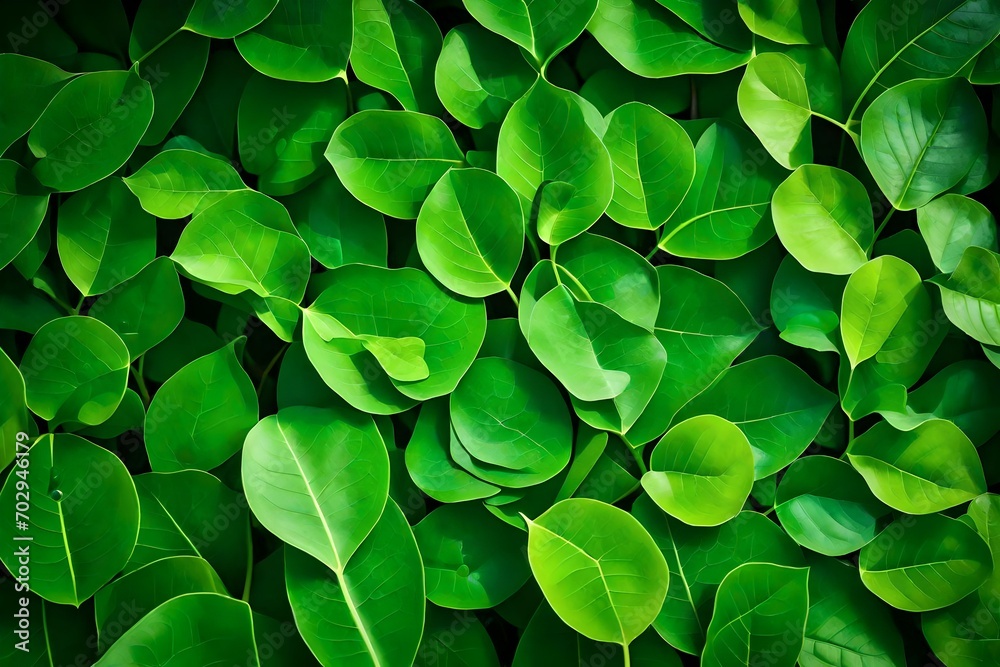 Nature of green leaf in garden at summer. Natural green leaves plants ...