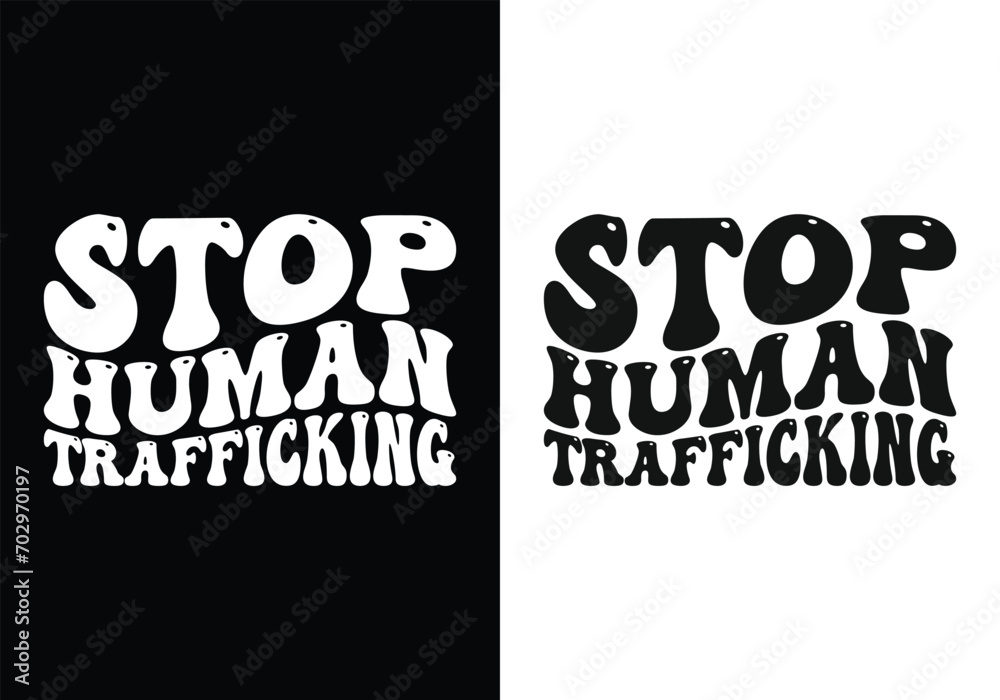 Stop human trafficking. National Human Trafficking Awareness Day trendy ...