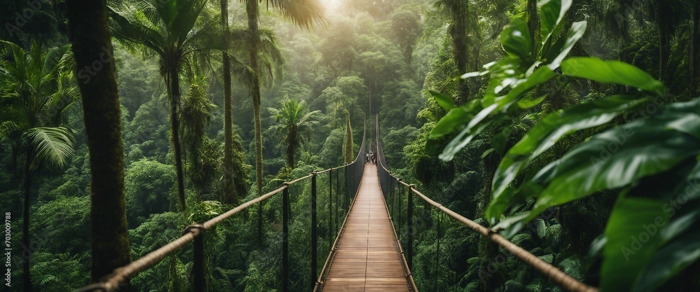 Tropical Rainforest Canopy Walk_ An exhilarating view from a canopy ...