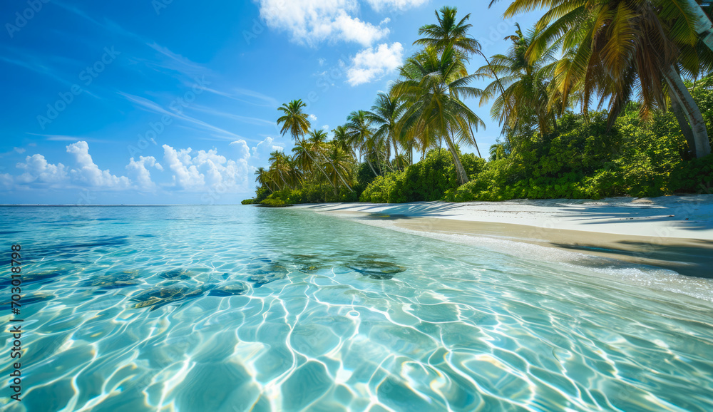 Beach of an Island in the Tropical Caribbean Tropical Island Dreamlike ...