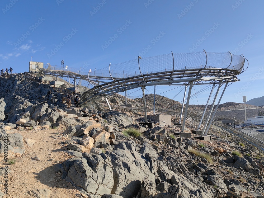 Jais Sledder the longest toboggan run, Al Hajar Mountains, Jais Rd ...