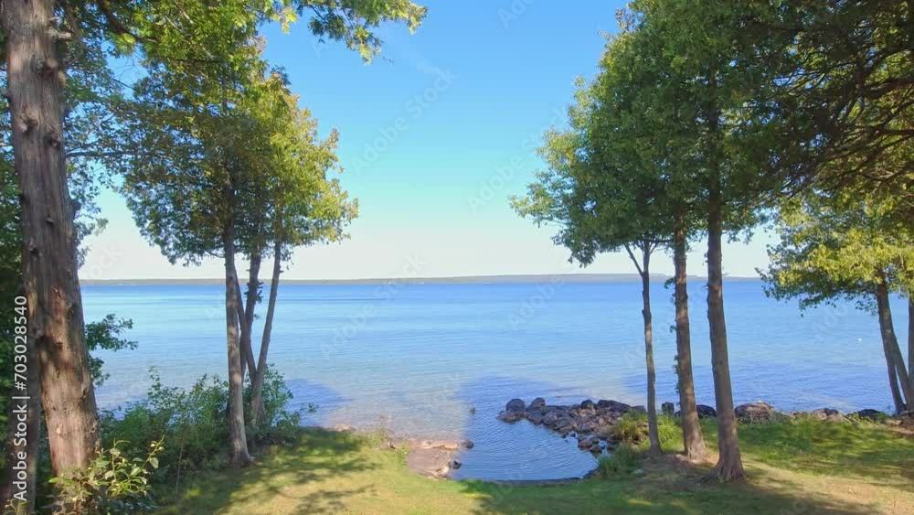 Magnificent little bay of Lake Manitou, the jewel of Manitoulin Island ...