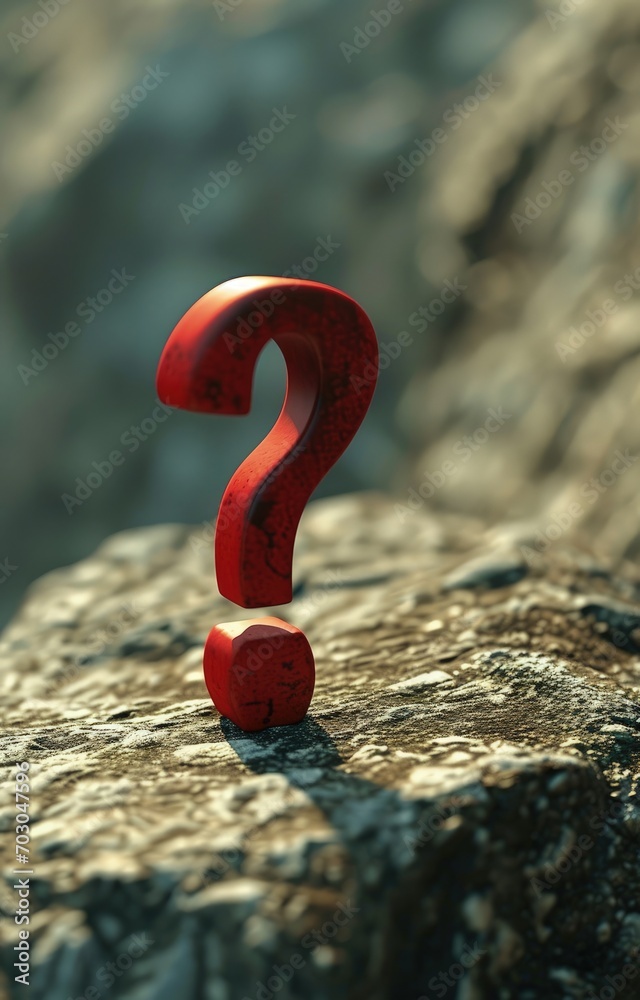 3d character: an inquisitive figure adorned with a dynamic question ...