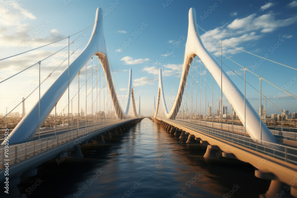 A concept image of a bridge connecting different communities ...