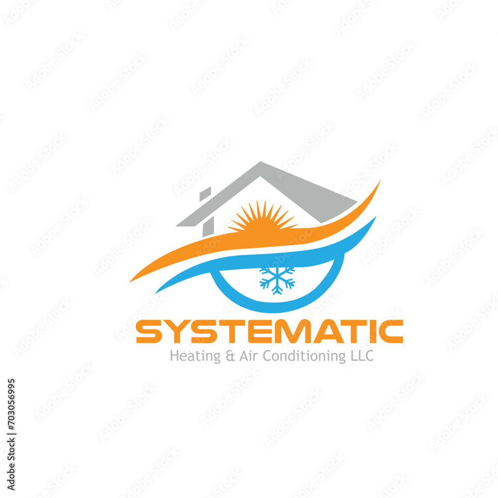 AC Logo, Air Conditioning Marketing Logo, HVAC Logo, Cooling Logo ...