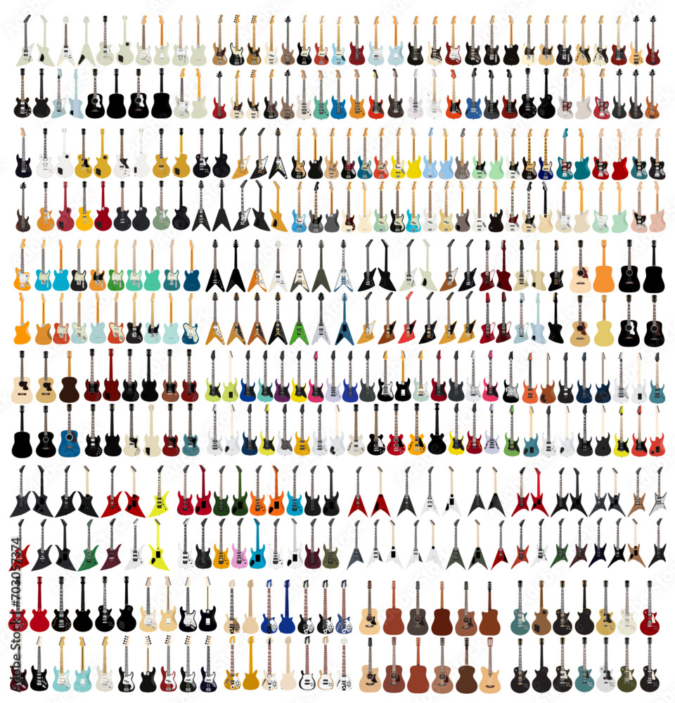 Poster Ultimate Guitar Models Pack - Ai Ilustrator – Wall Art | UkPosters