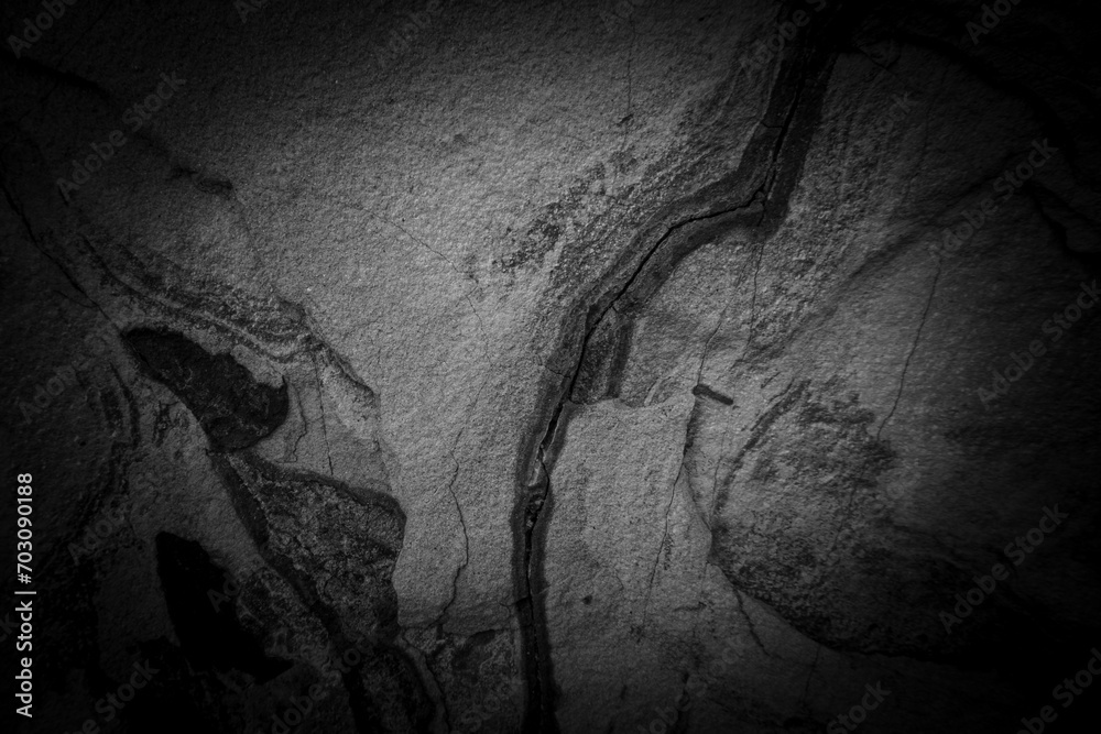 Weathered stone background. Black and white rock surface texture. Stock ...