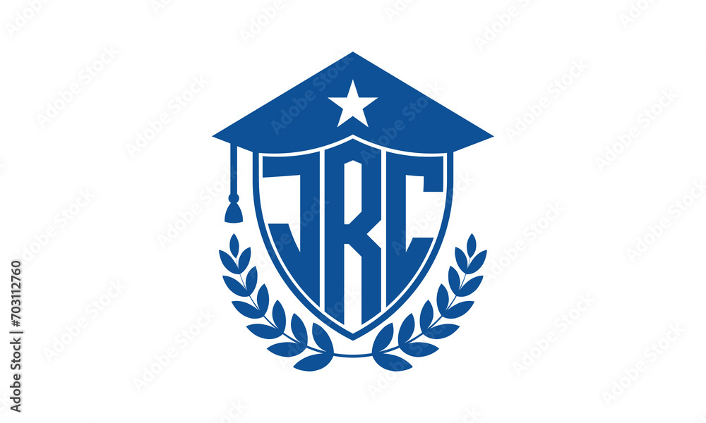 Vecteur Stock JRC three letter iconic academic logo design vector ...