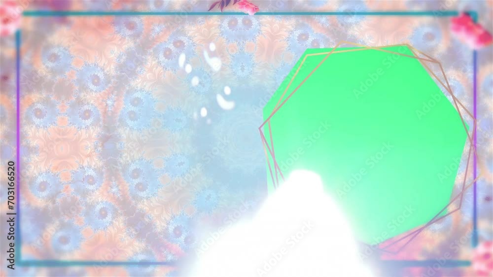 Beautiful Flourish Wedding Highlights template with editable Green ...