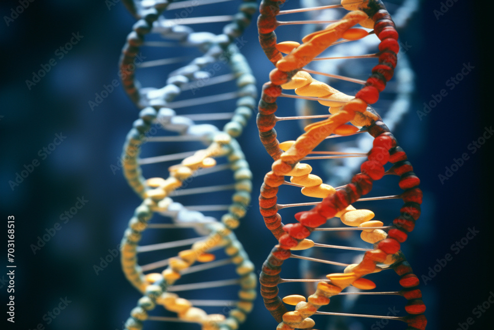 Simple depiction of genome sequencing structure for genetics and ...