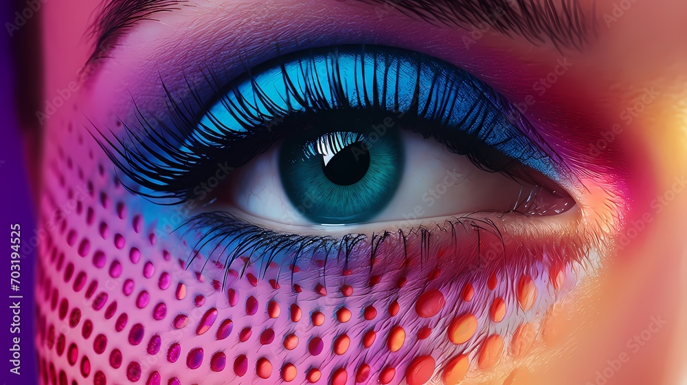 Dynamic gradients of color merge with halftone precision, giving birth ...