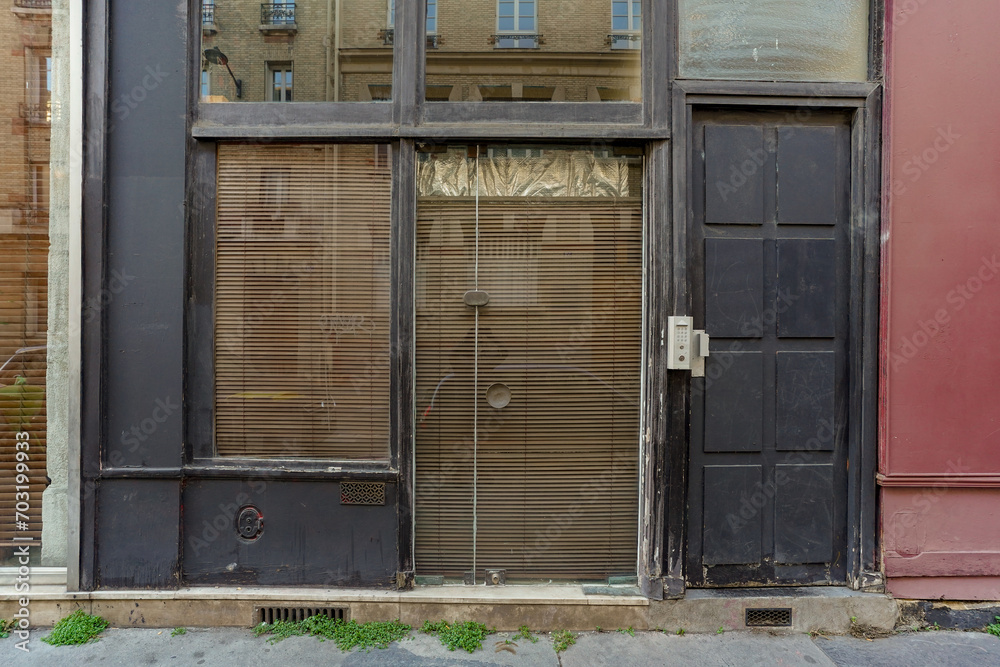 french boutique facade , parisian storefront template , vintage shop ...