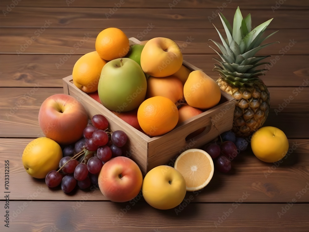 Explore the vibrant diversity of fruit types in this captivating stock ...