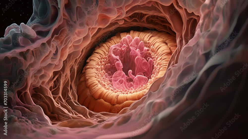 Vidéo Stock Detailed image of somite formation in a human embryo, the ...