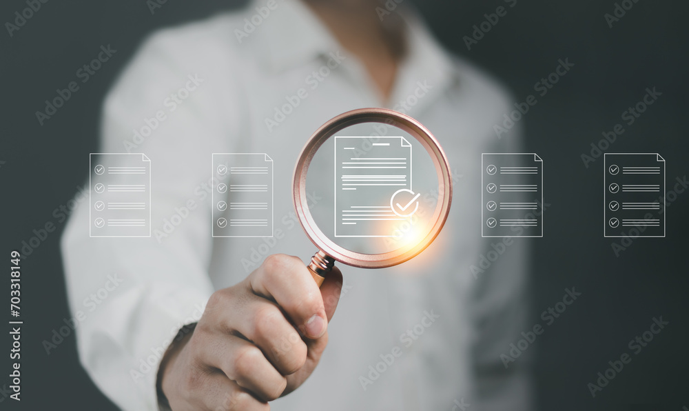 The check mark symbol represents the standard quality control, ISO ...