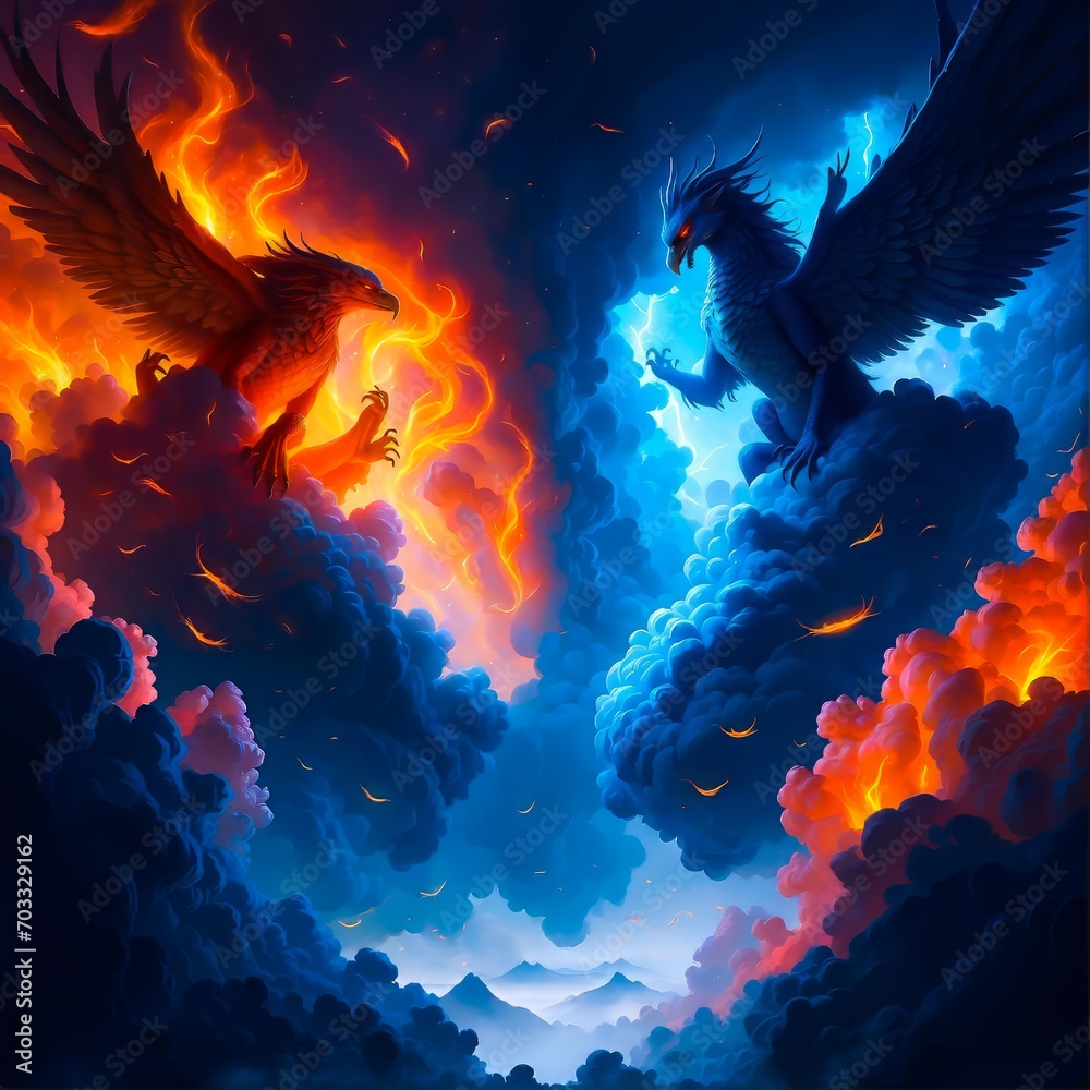 Foto de Clash of Demons from Hell. War of the Underworld. Fallen Angels ...