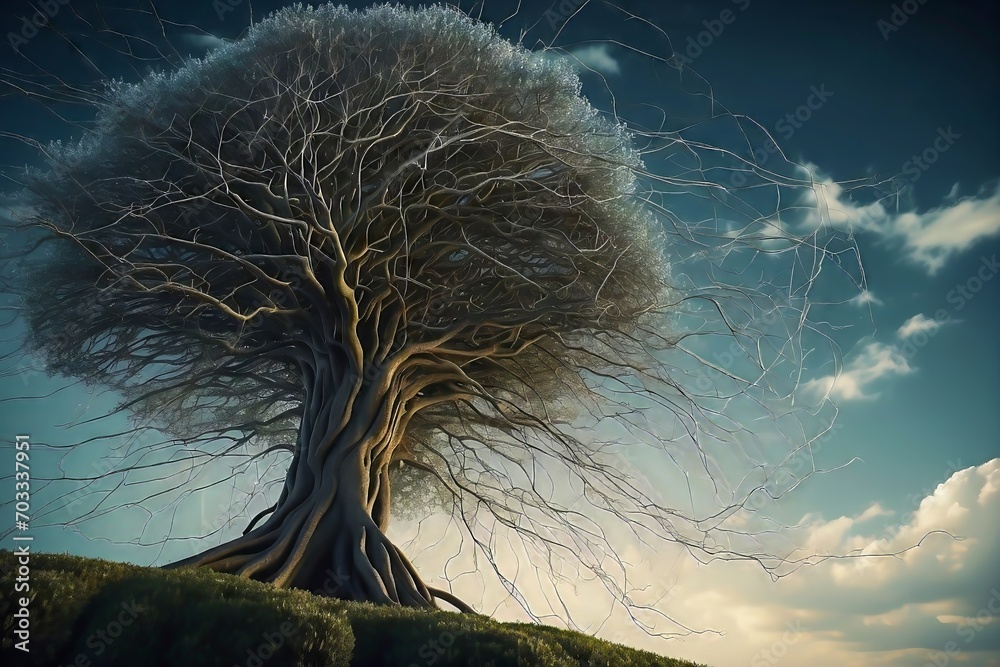A Surreal Portrayal of Colossal Oak Tree, Blending the Line Between ...