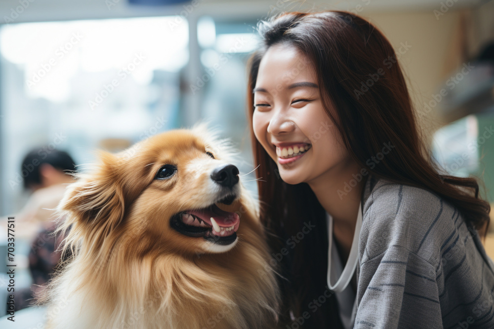 A person engaging in pet therapy, highlighting the positive impact of ...