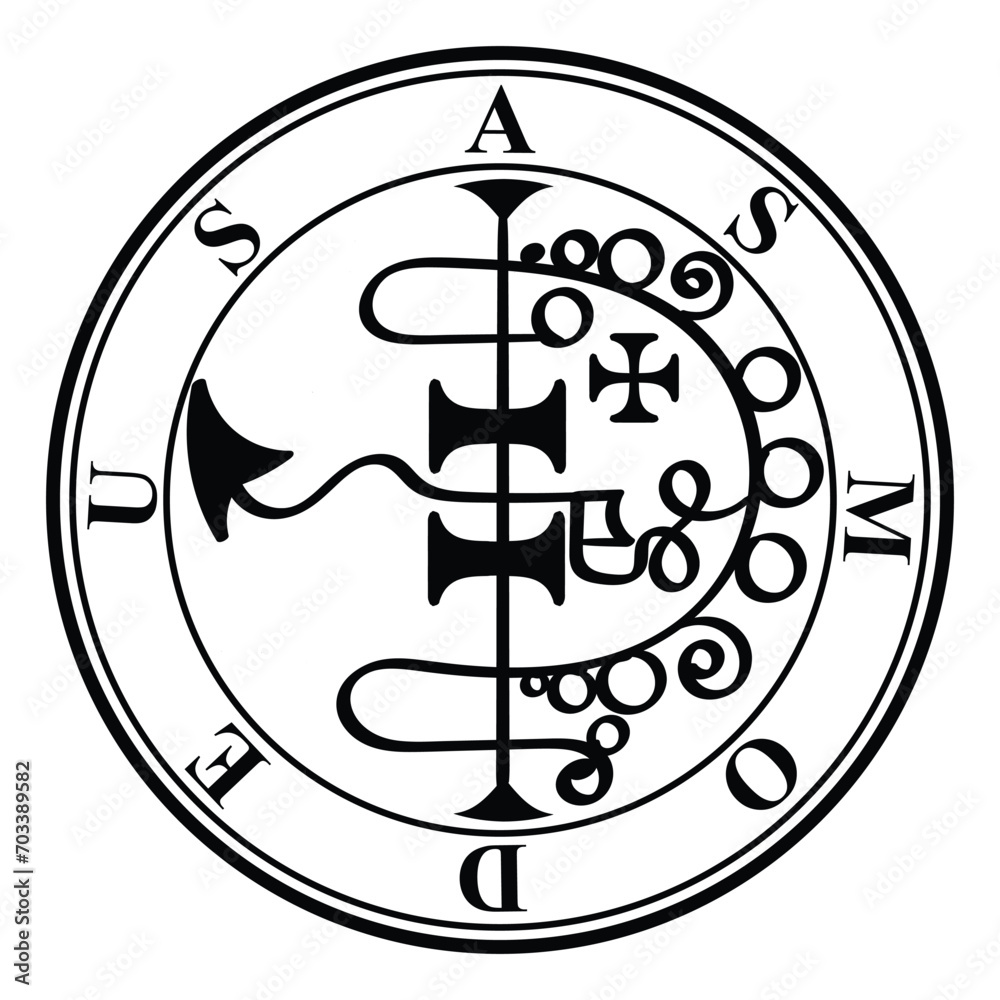 Seal Of Solomon Sigil Of Asmodeus Stock Vector Adobe Stock
