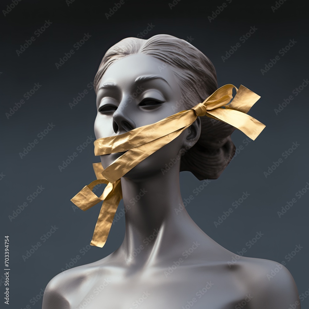 Censorship. Metaphor of silence. Independent journalist. Grace of ...