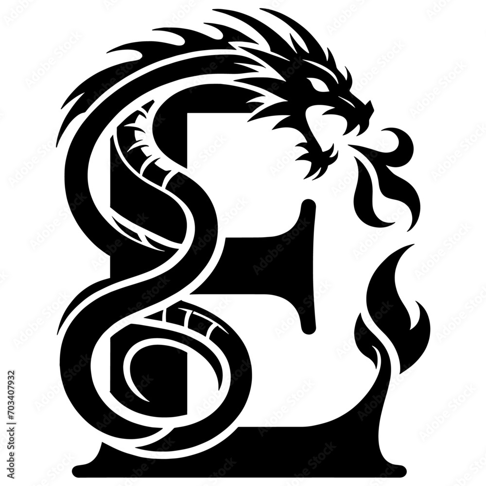 dragon alphabet, dragon numbers, dragon letter, dragon lettering ...