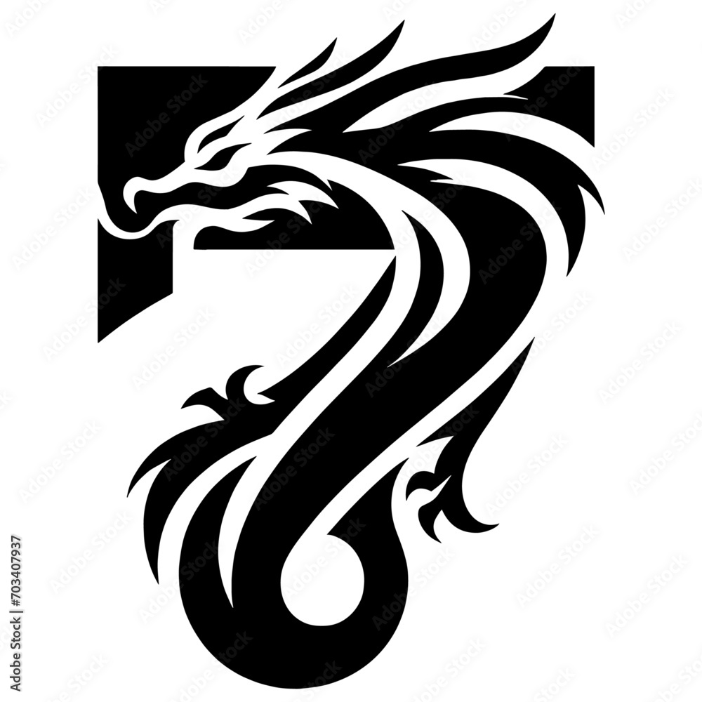 dragon alphabet, dragon numbers, dragon letter, dragon lettering ...