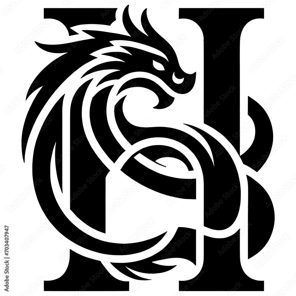 dragon alphabet, dragon numbers, dragon letter, dragon lettering ...