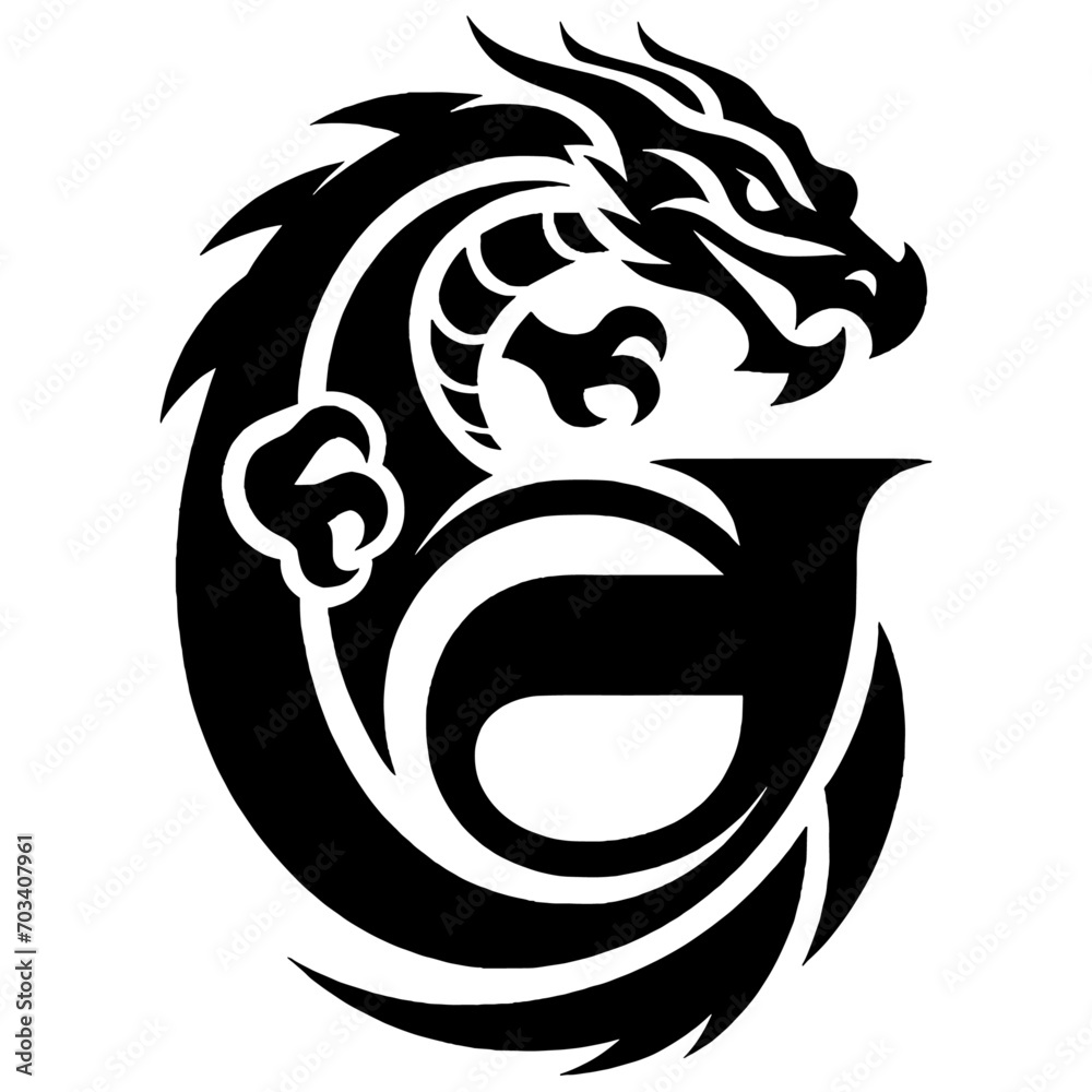 dragon alphabet, dragon numbers, dragon letter, dragon lettering ...