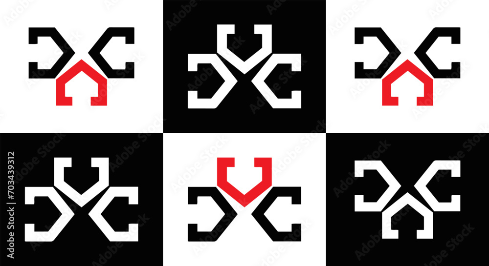 CCC logo. CCC set , C C C design. White CCC letter. CCC, C C C letter ...