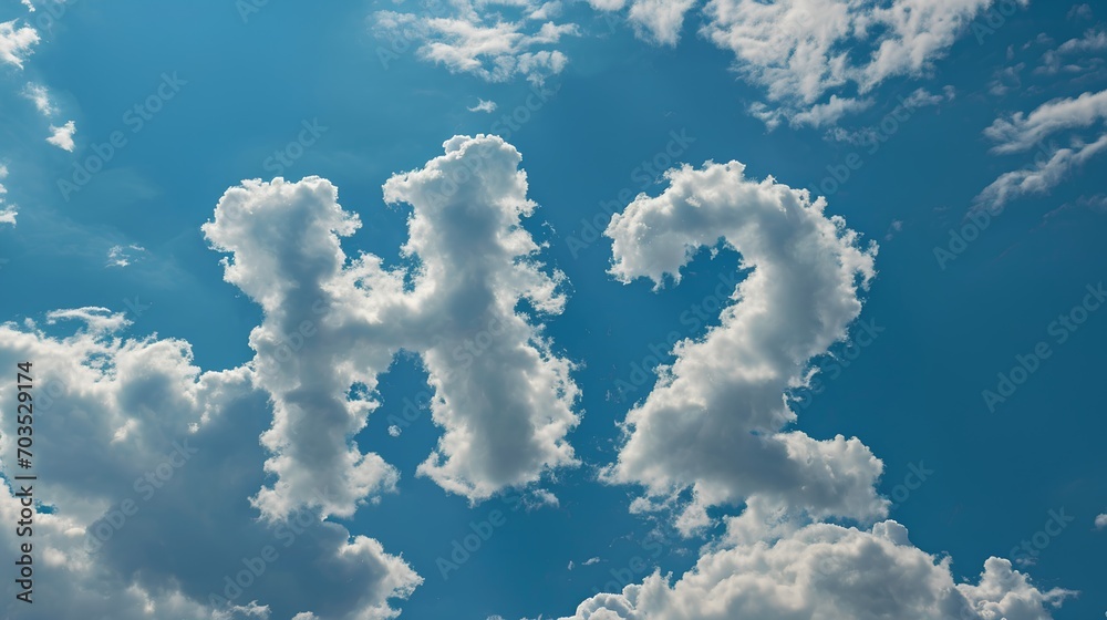 Hydrogen (H2) word symbolizing a clean, sustainable, and carbon-free ...