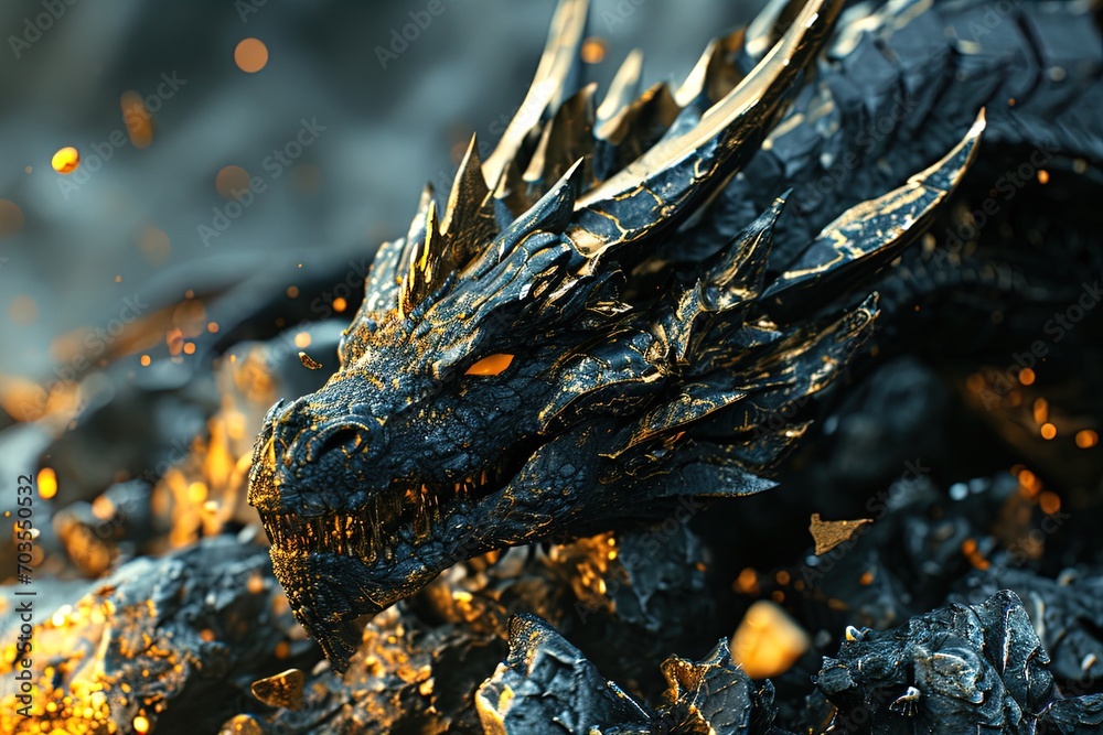 Unleash the dragon! Photorealistic groing dragon art with explosive ...