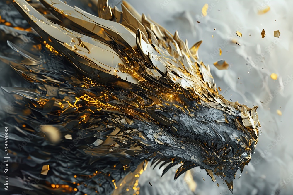 Unleash the dragon! Photorealistic groing dragon art with explosive ...