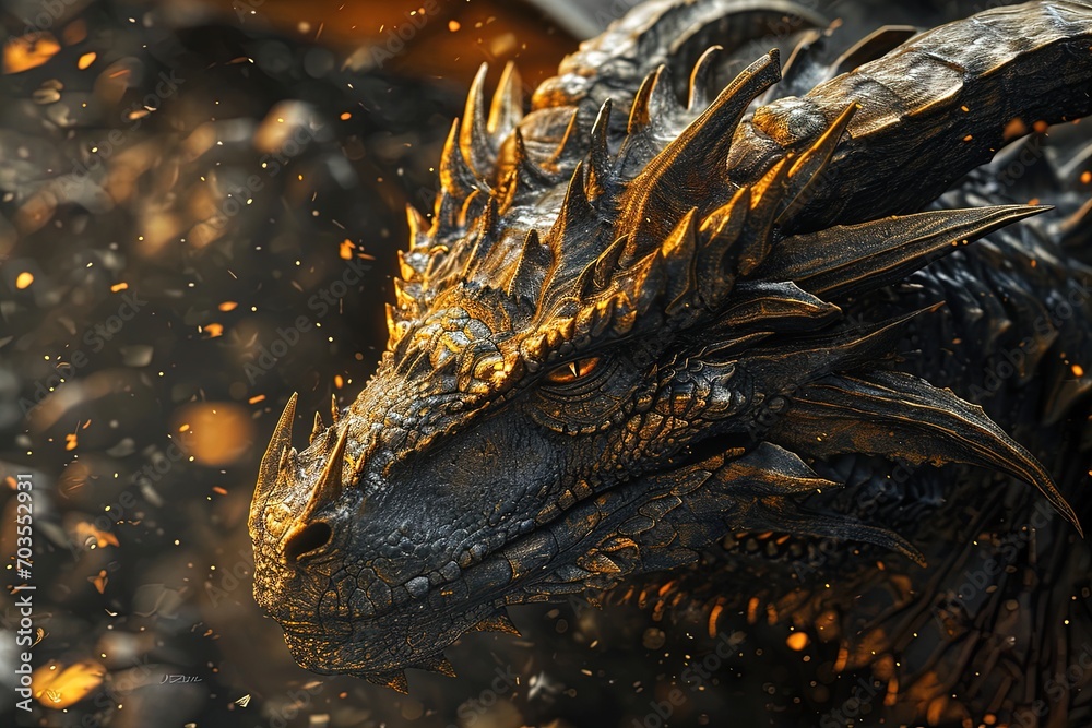 Unleash the dragon! Photorealistic groing dragon art with explosive ...
