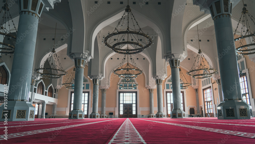 Imam Abdul Wahhab, also known as the Qatar State Grand Mosque Stock ...