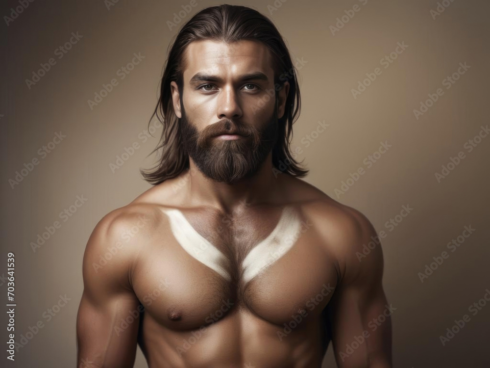 Modern Indigenous Australian Man - a normal above-shot full-body ...