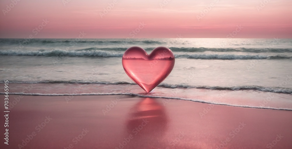 heart on the beach day, beach, romantic, valentines, holiday, red ...