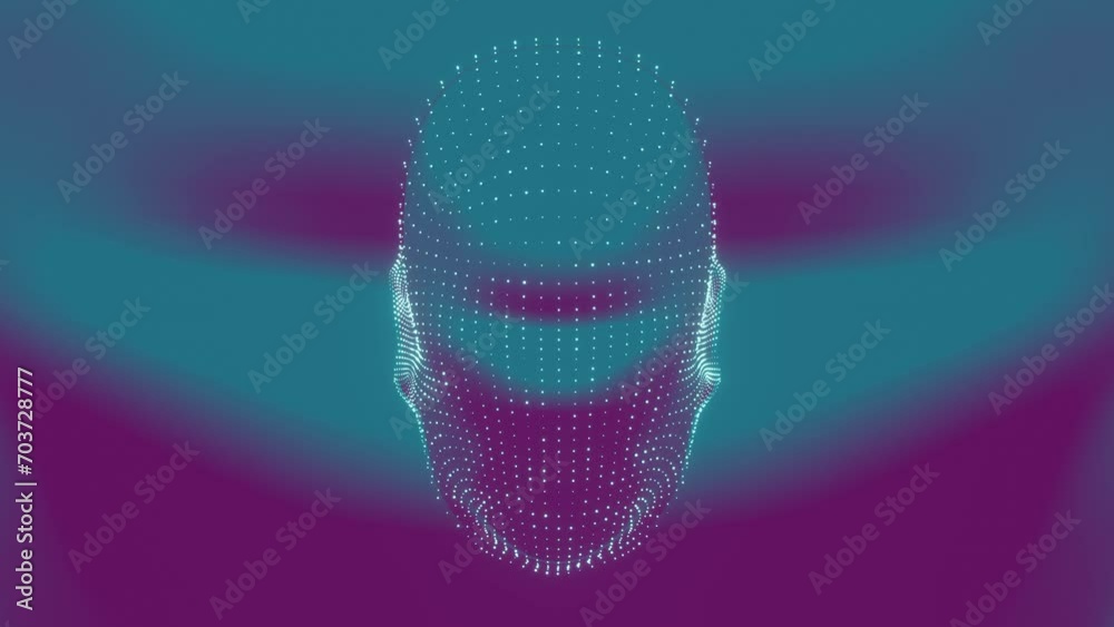 This video features a 3D model of an abstract, colorful intelligence ...