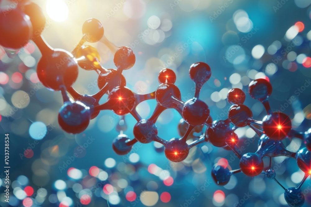 Atoms molecules magnification microscope atom particles hydrogen bonds ...