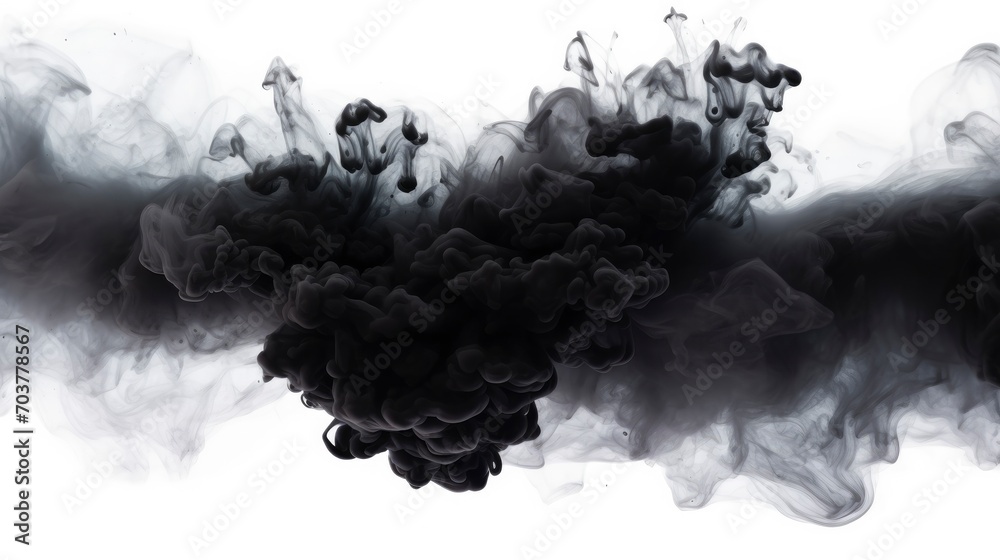 Abstract black powder splash background, paint brush Stock Illustration ...