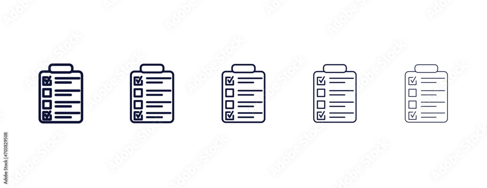 to do outline icon. Black, bold, regular, thin, light icon from user ...