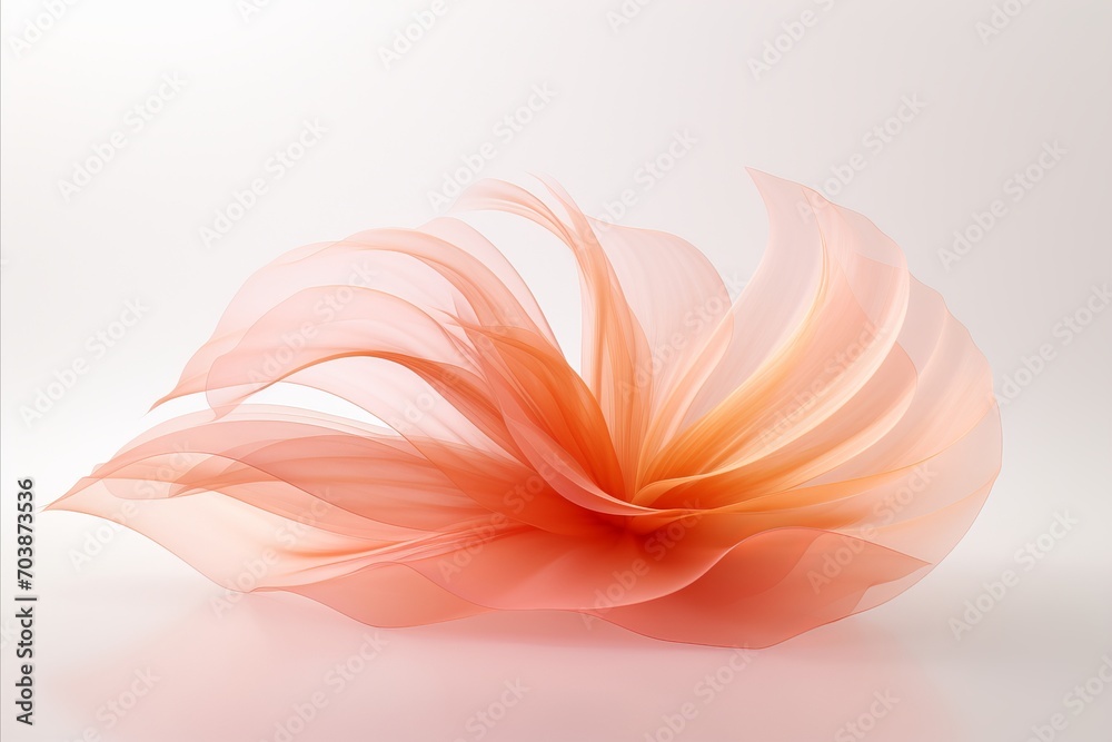 Stunning 3D Peach Fuzz Abstract Art Background in Vibrant and Subtle ...