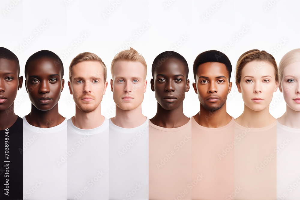 Global People diversity illustration Portraits, International Youth Day ...