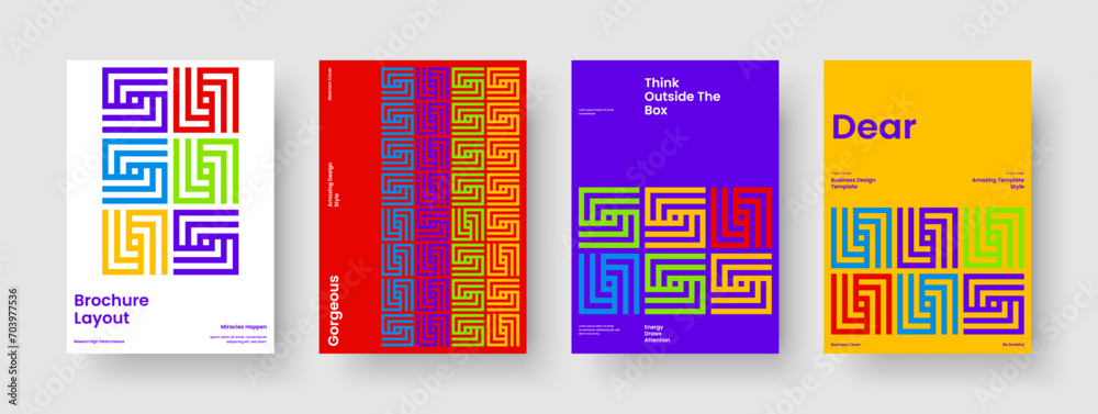 Modern Banner Design. Abstract Brochure Layout. Isolated Book Cover ...