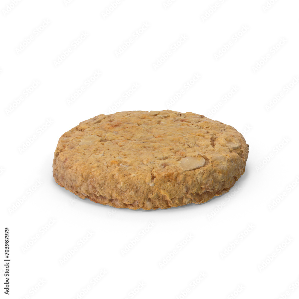 Realistic Biscuit 3D Model - High-Quality PNG for Food Visualization Design Stock Illustration ...